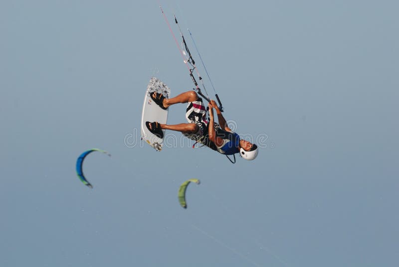 Kitesurfer stock photo. Image of kitesurfer, fast, acrobatic - 1553404