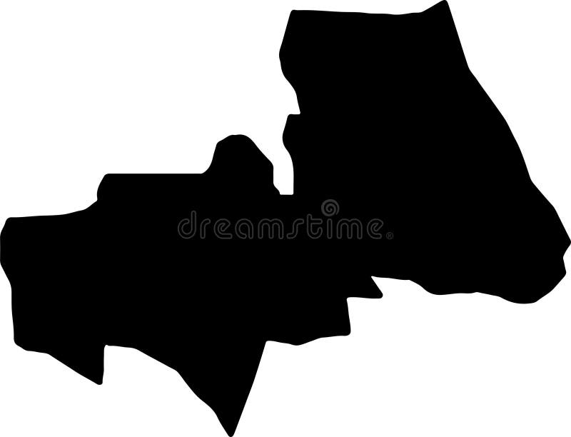 Kitgum Uganda Silhouette Map with Transparent Background Stock Vector ...