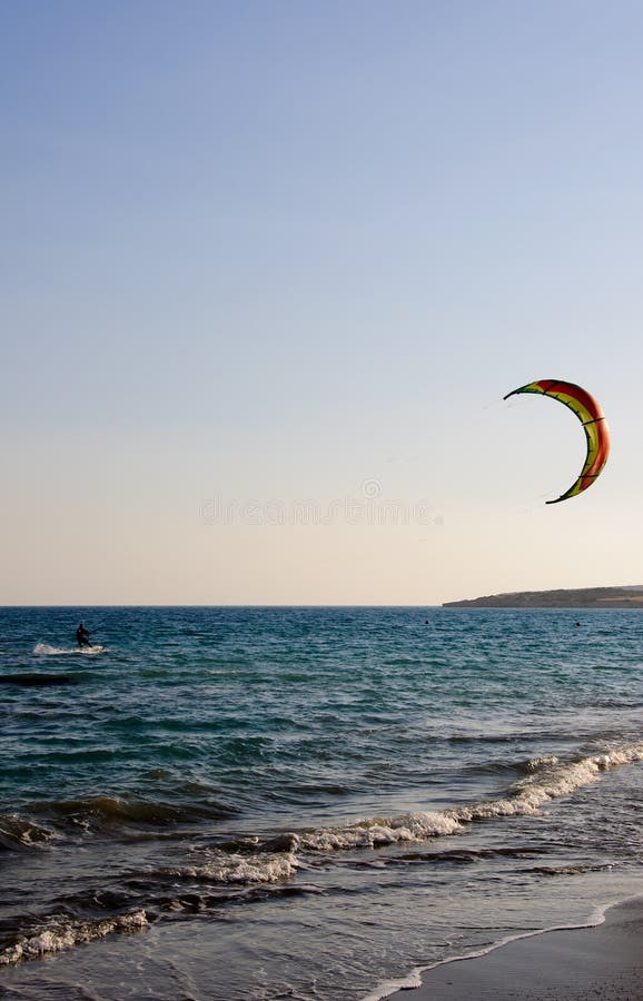Kiting stock photo. Image of shore, paraplane, high, beach - 10570514