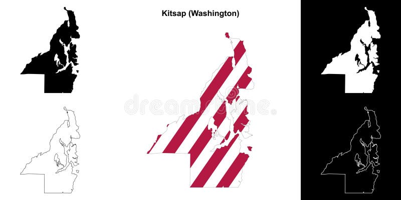 Kitsap Outline Stock Illustrations – 10 Kitsap Outline Stock ...