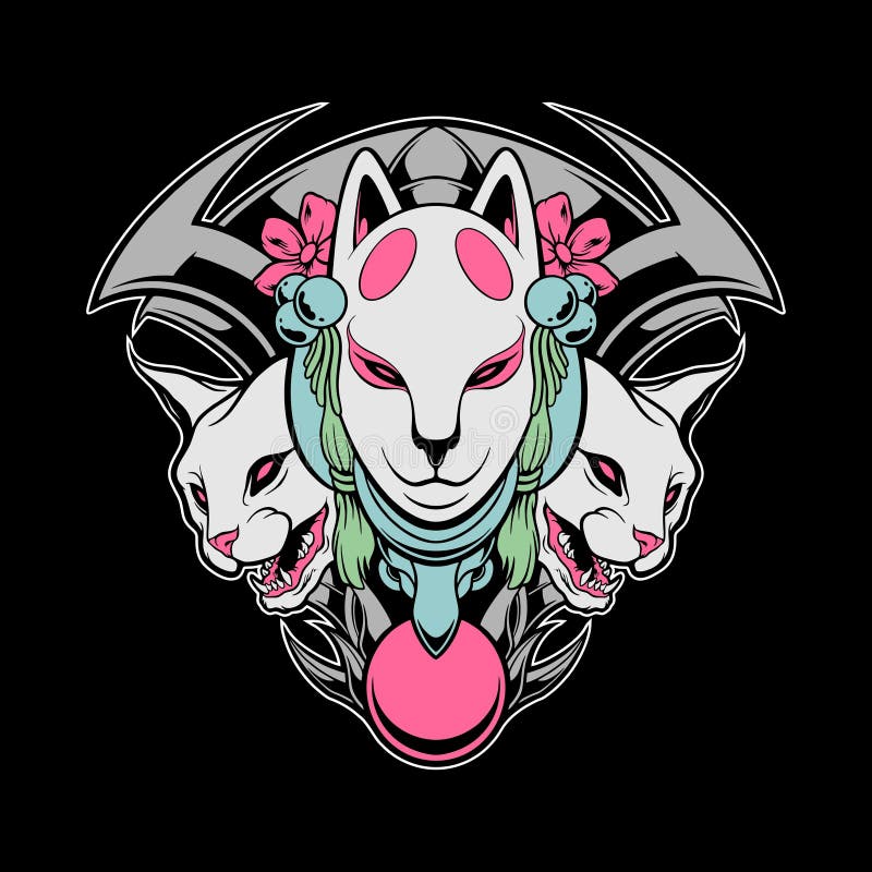 Kitsune Illustration Stock Illustrations – 614 Kitsune Illustration ...