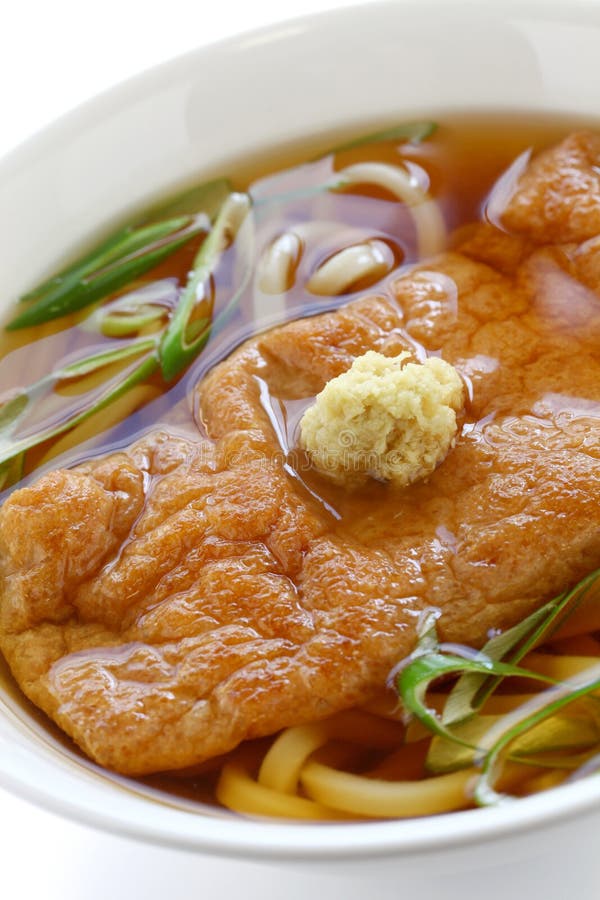 Kitsune Udon , Japanese Noodle Dish Stock Image - Image of noodles ...