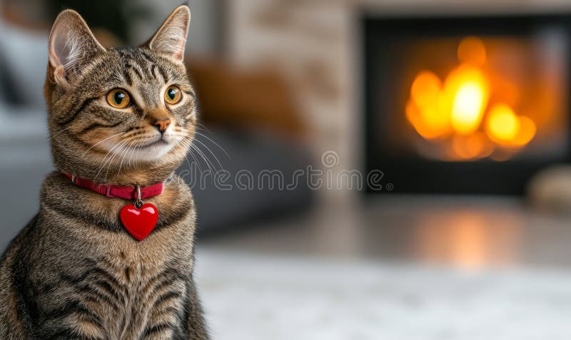 A Kitten Adorned with a Heart-shaped Ruby Collar is Depicted in the ...