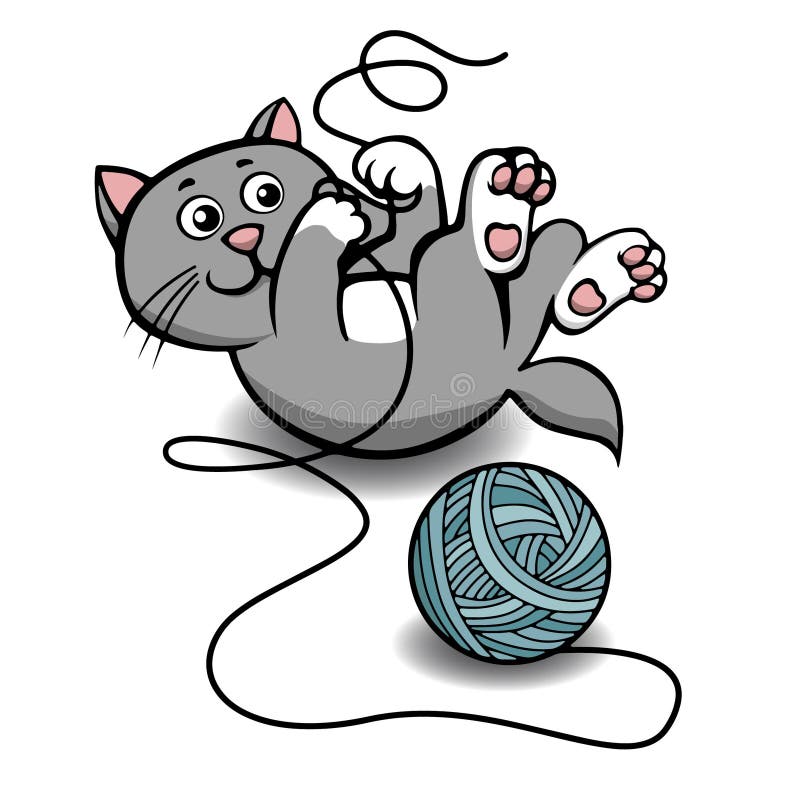 Kitten 1 stock vector. Illustration of drawing, playful - 49733508