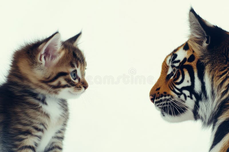 402 Kitten Tiger Reflection Stock Photos - Free & Royalty-Free Stock ...