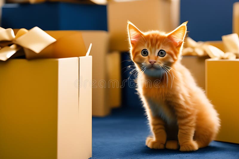 Cute Kitten Near Flowers, Vintage Postcard with a Picture of a Kitten ...