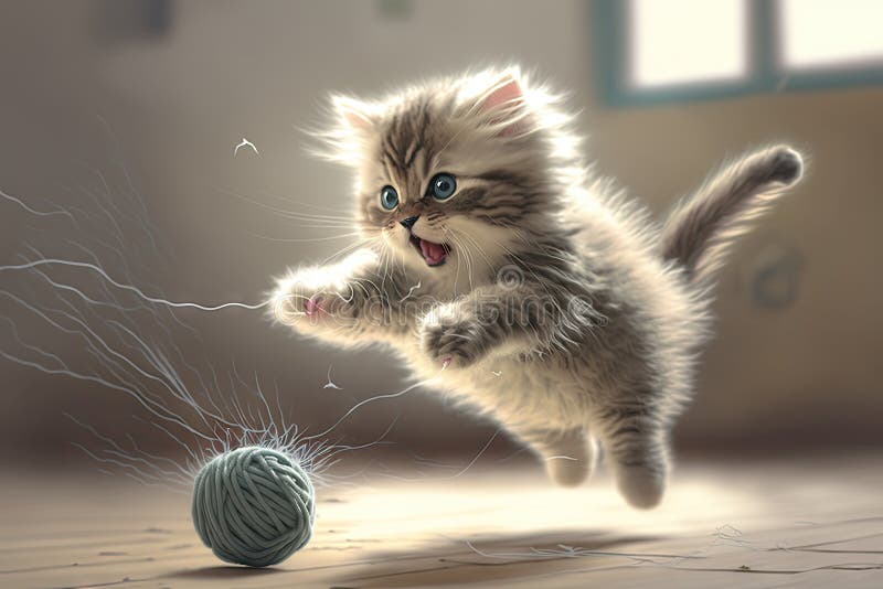 Kitten Pouncing