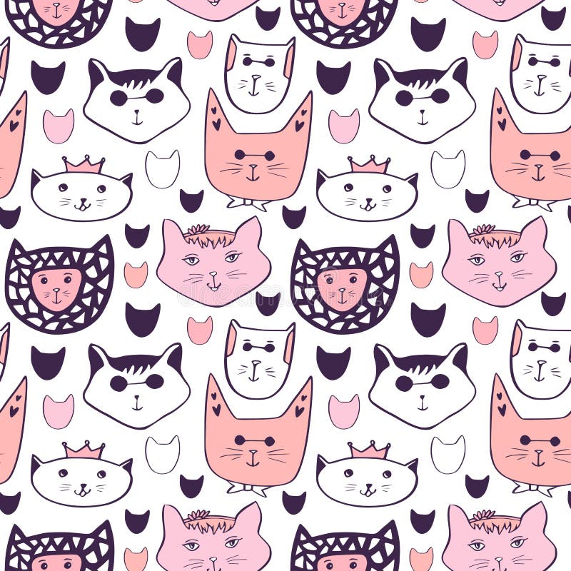 Cats Repeating Stock Illustrations – 2,681 Cats Repeating Stock ...