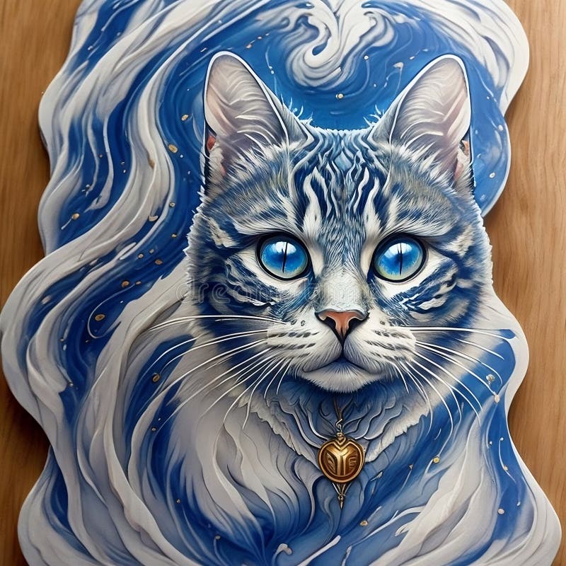 Kitty. the cat is fabulous stock illustration. Illustration of kitty ...