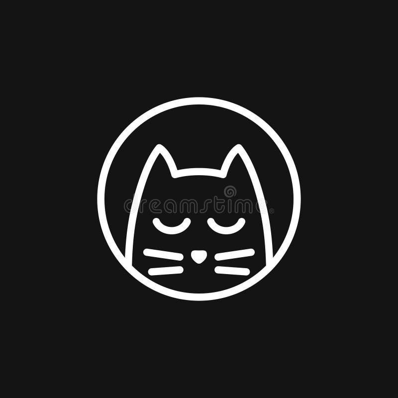 Kitty Vector Icon. Cat Symbol Isolated on Background Stock Illustration ...