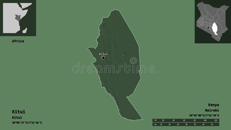 Kitui, County of Kenya,. Previews. Administrative Stock Illustration ...