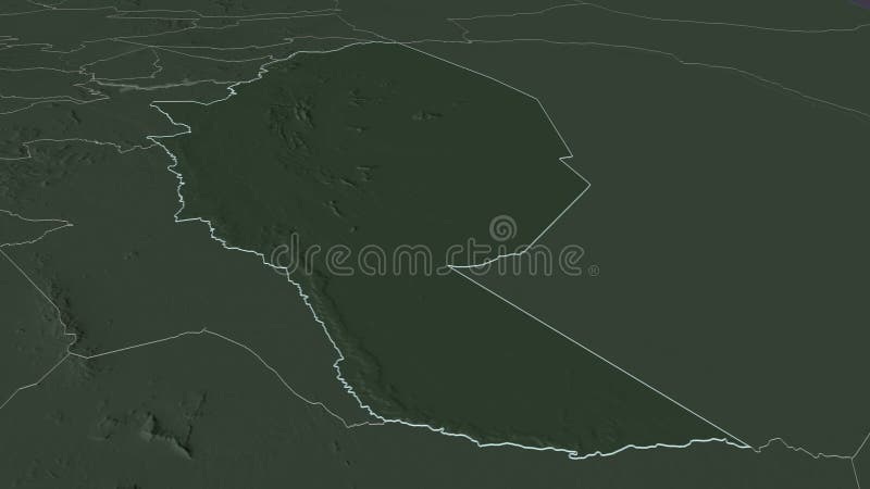 Kitui, Kenya - Outlined. Administrative Stock Illustration ...