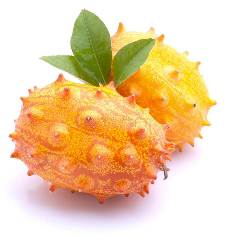 Kiwano melon stock image. Image of isolated, peel, exotic - 17444005