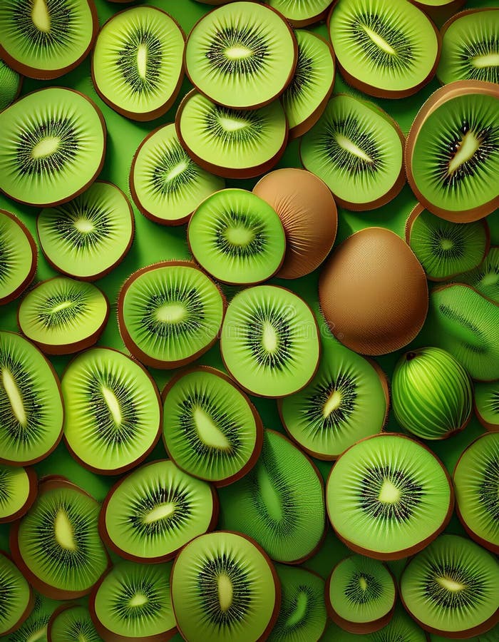 Kiwi Background. Green Bright Background Completely Filled with Kiwi ...