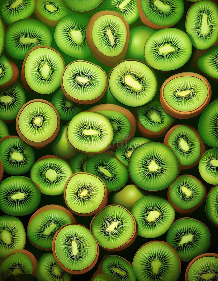 Kiwi Background. Green Bright Background Completely Filled with Kiwi ...