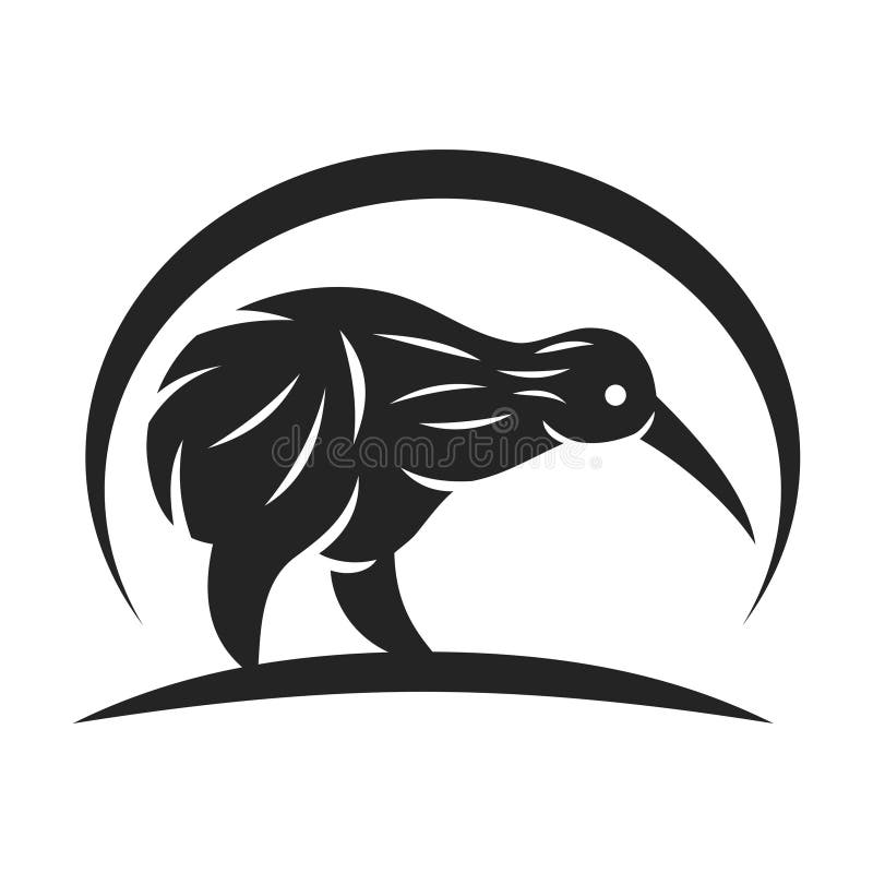 Kiwi Bird Logo Template Isolated. Brand Identity. Icon Abstract Vector ...