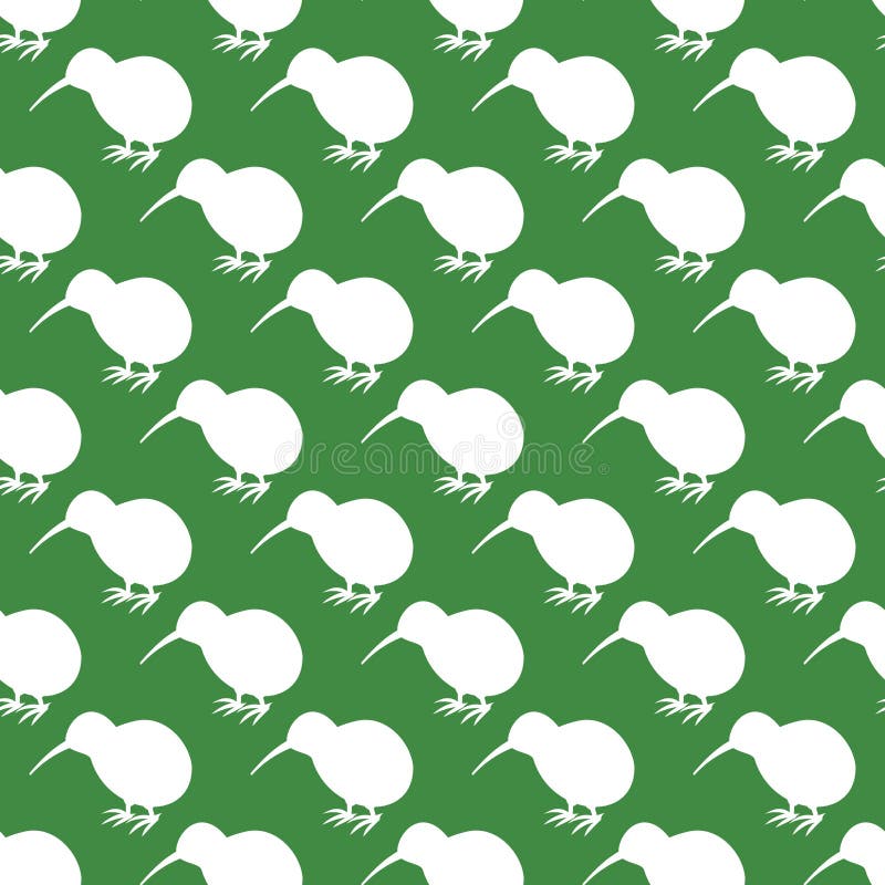 Kiwi Bird Seamless Pattern. Stock Vector - Illustration of drawing ...