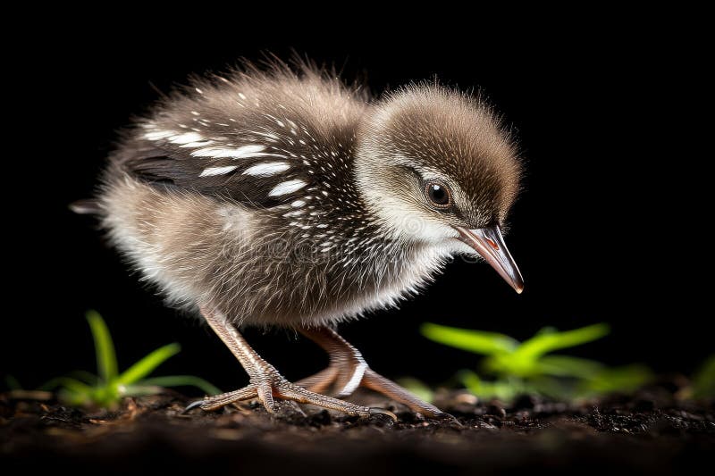 The Kiwi Features a High-contrast Black and White Aesthetic Edit Stock Image - Image of ...