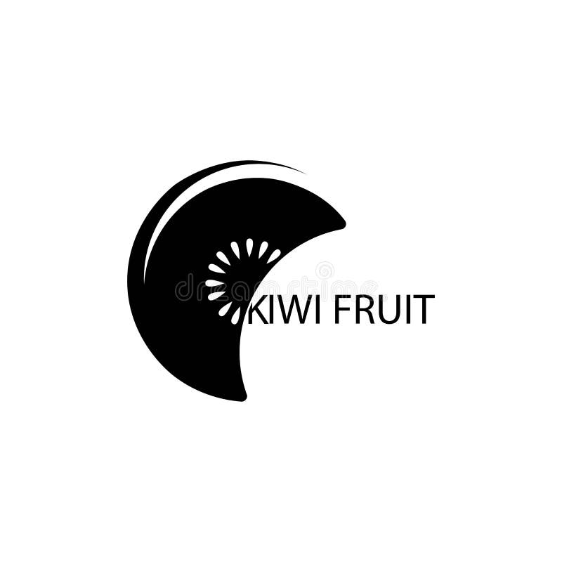 Kiwi fruit logo vector stock vector. Illustration of drawing - 231436647