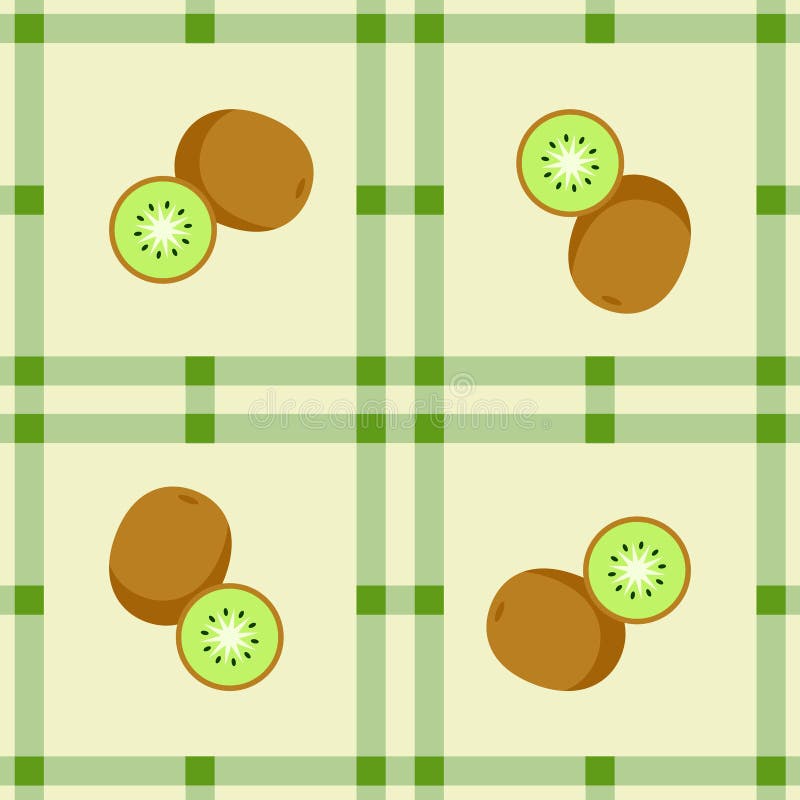 Kiwi Fruit Seamless for Pattern Fabric, Simple Kiwi Fruit Cute Repeat ...