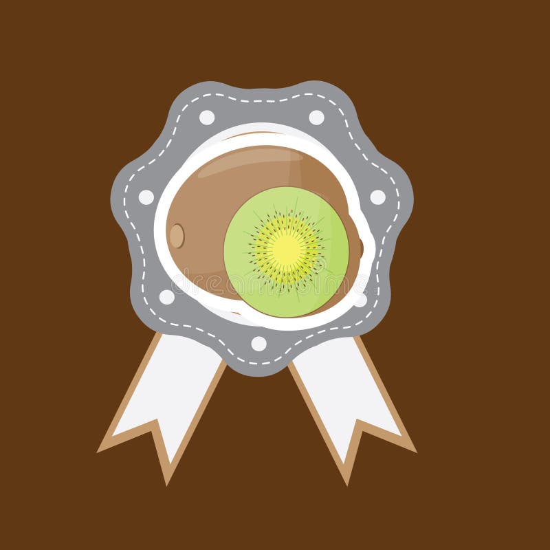 Kiwi Label. Vector Illustration Decorative Design Stock Vector ...