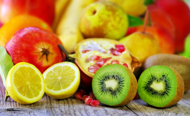 Fresh mixed fruits. stock photo. Image of color, citrus - 50188610