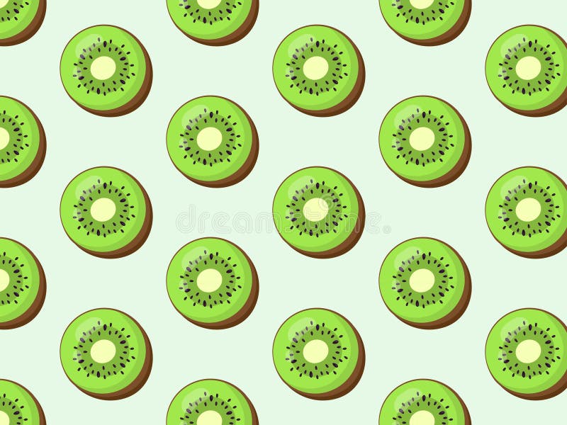 Kiwi Seamless Pattern. Vector Illustration Stock Vector - Illustration ...