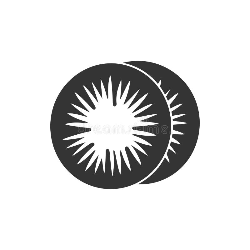 Kiwi Slices Icon stock vector. Illustration of juicy - 296705493