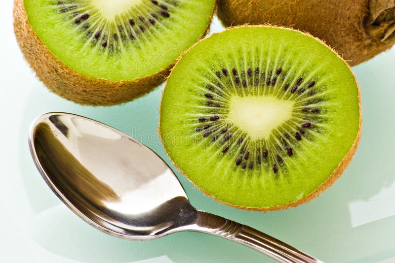 Kiwi and spoon stock photo. Image of fruit, kiwi, ripe - 11881184