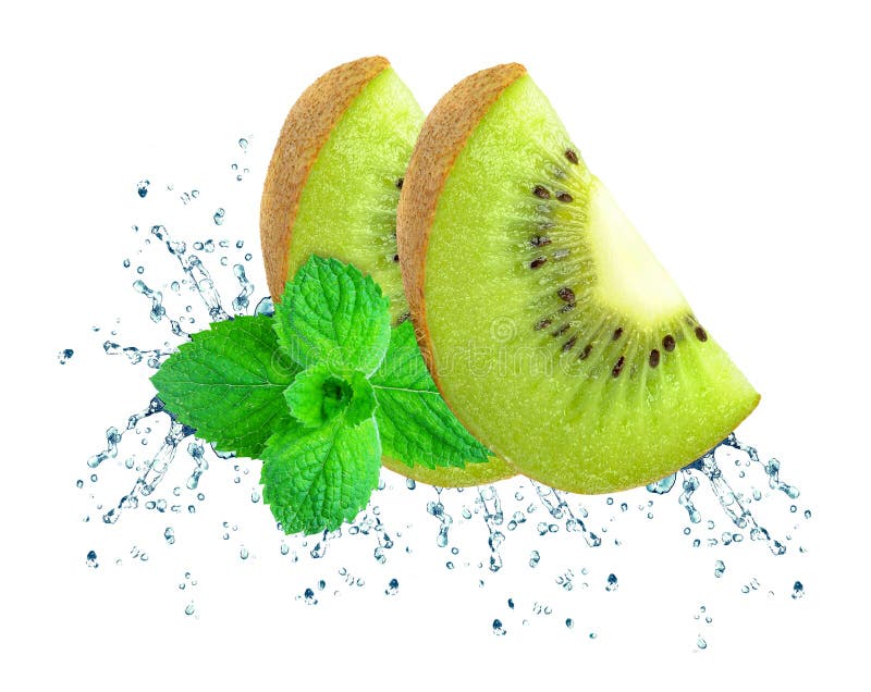 Kiwi splash water stock photo. Image of healthy, tropical - 138978142