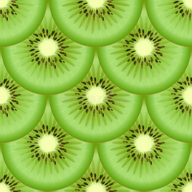 Kiwis Fruit Seamless Texture Stock Vector - Illustration of leaf, fruit ...