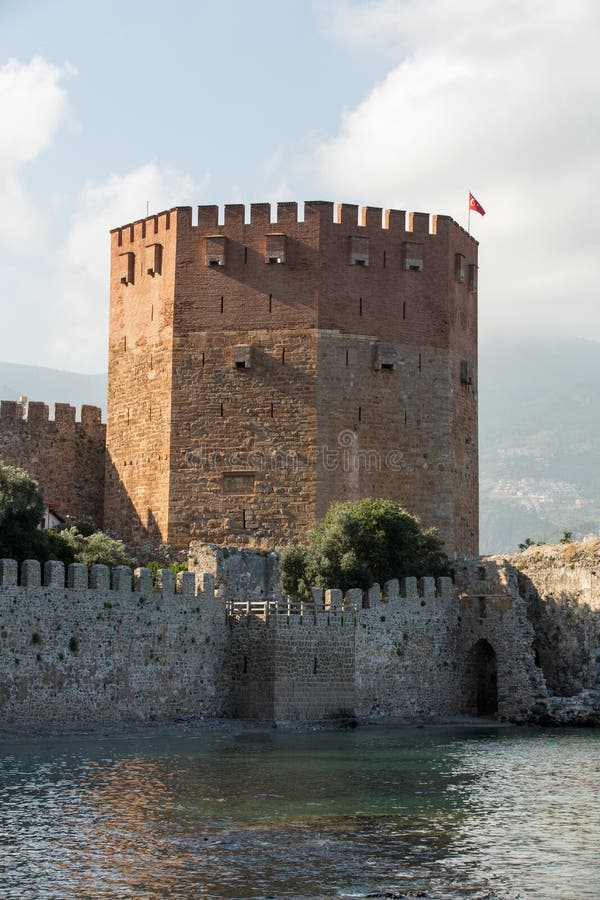 Kizil Kule or Red Tower in Alanya, Stock Photo - Image of antalya ...