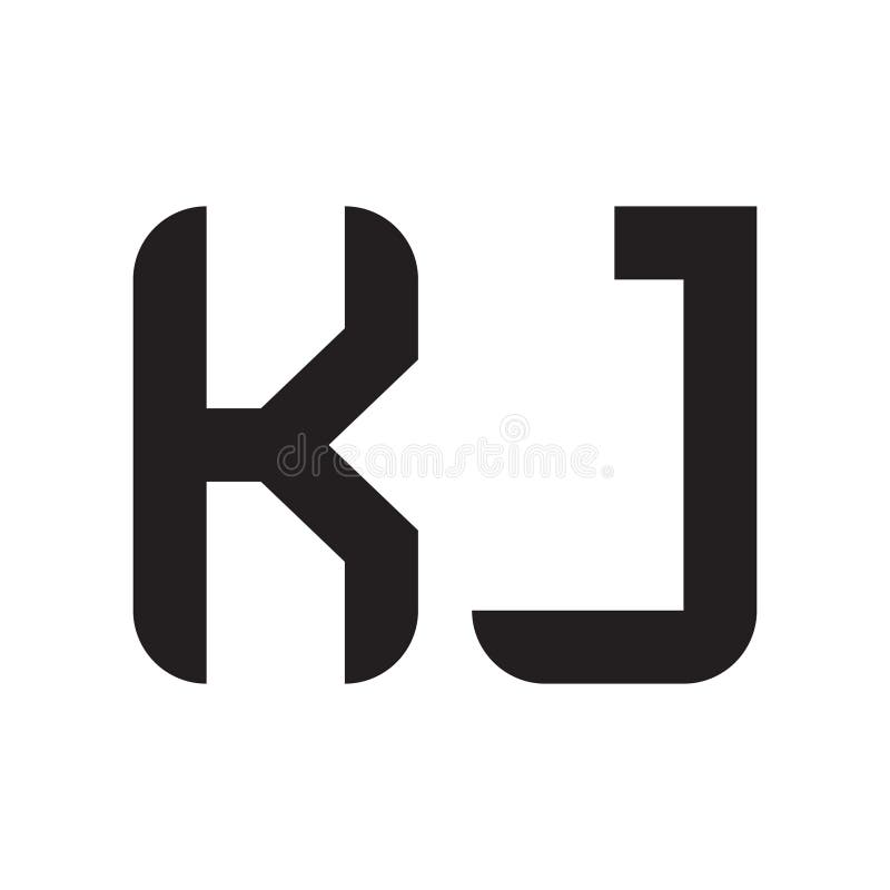 Kj Initial Letter Vector Logo Icon Stock Vector - Illustration of ...