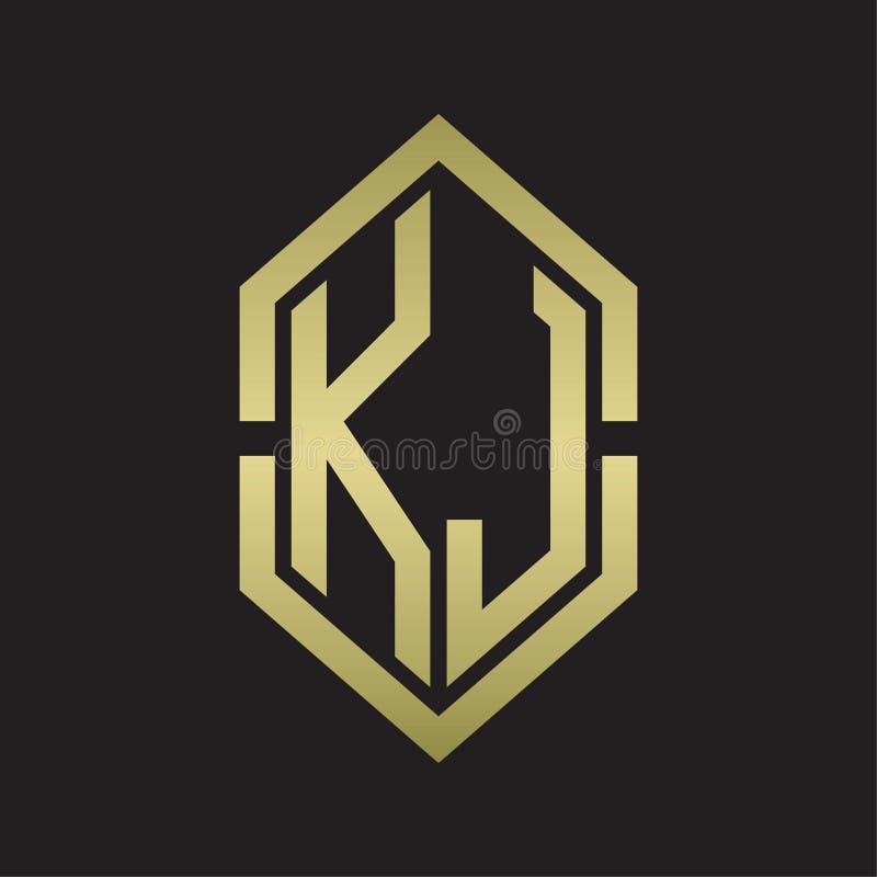 Kj Monogram Gold Stock Illustrations – 215 Kj Monogram Gold Stock ...