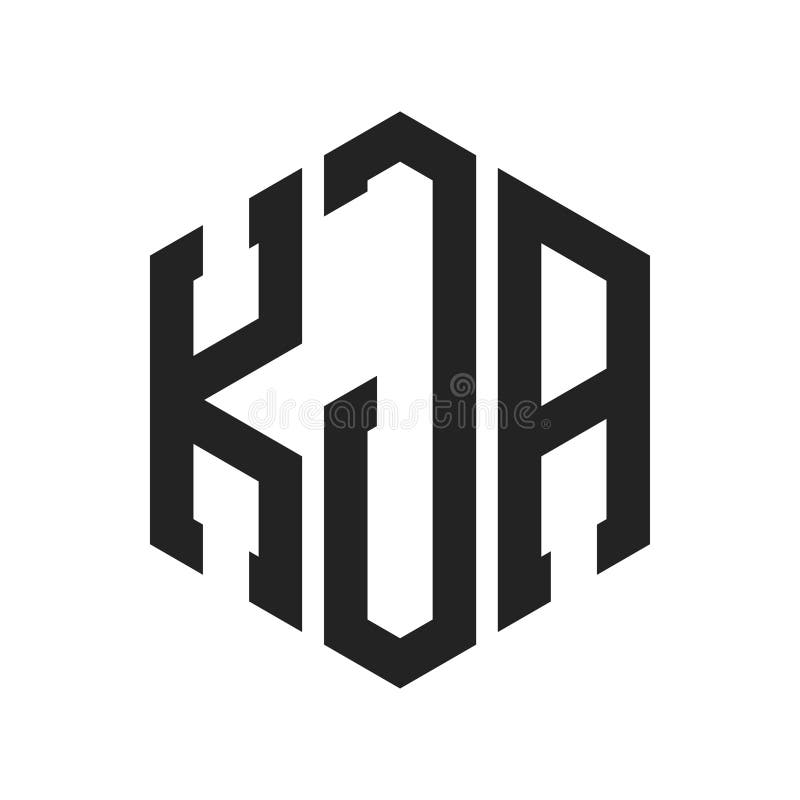 KJA Logo Design. Initial Letter KJA Monogram Logo Using Hexagon Shape ...