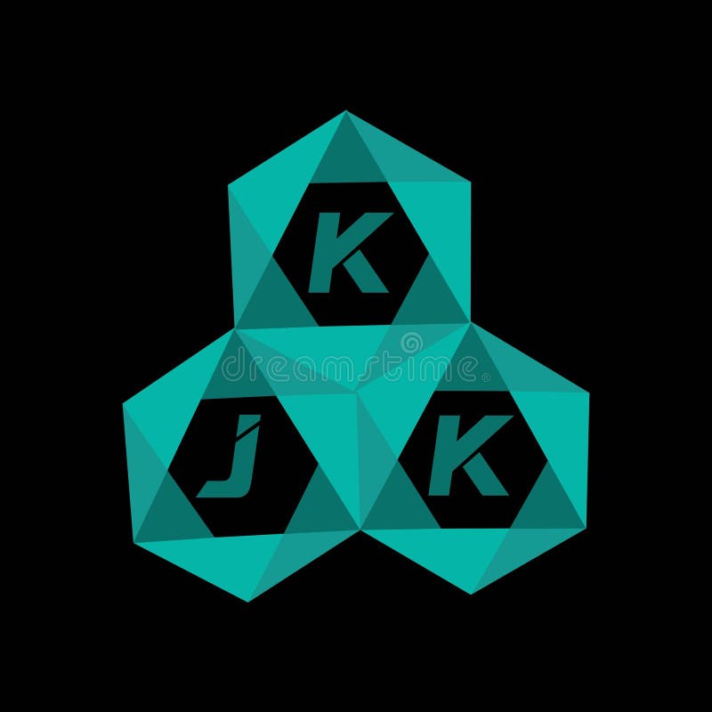 KJK Creative Minimalist Letter Logo. KJK Unique Vector Initials ...