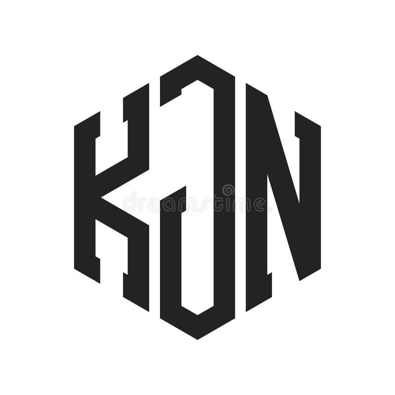 KJN Logo Design. Initial Letter KJN Monogram Logo Using Hexagon Shape ...