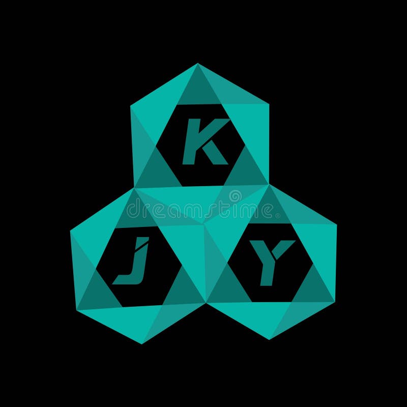 KJY Creative Minimalist Letter Logo. KJY Unique Vector Initials ...