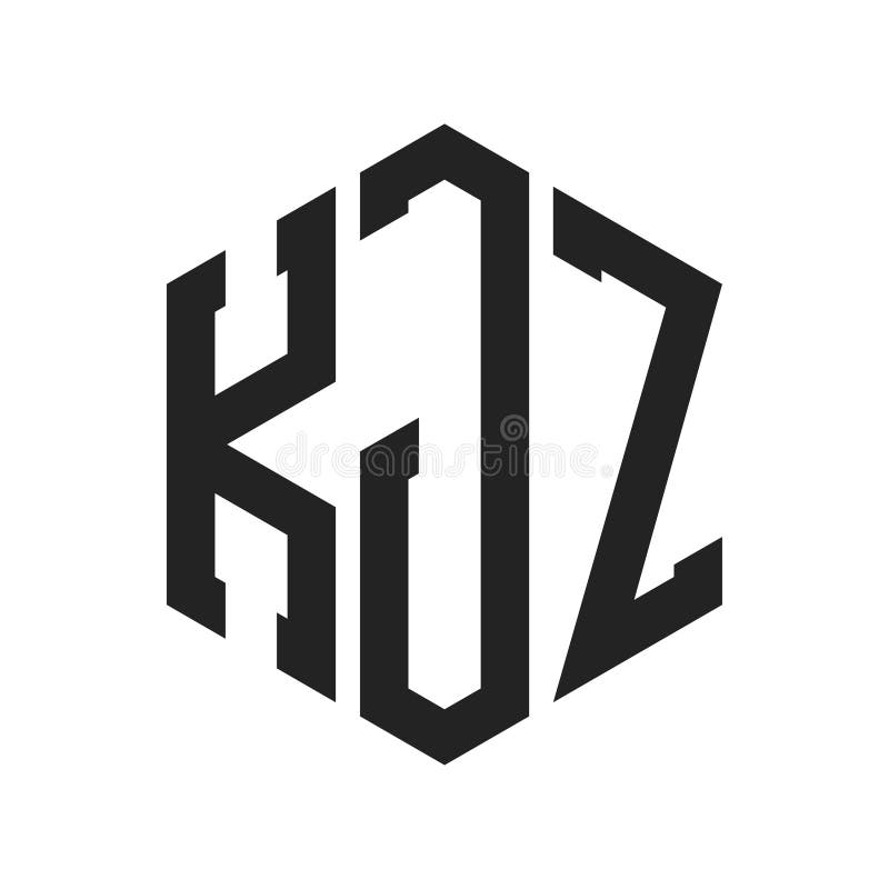 KJZ Logo Design. Initial Letter KJZ Monogram Logo Using Hexagon Shape ...
