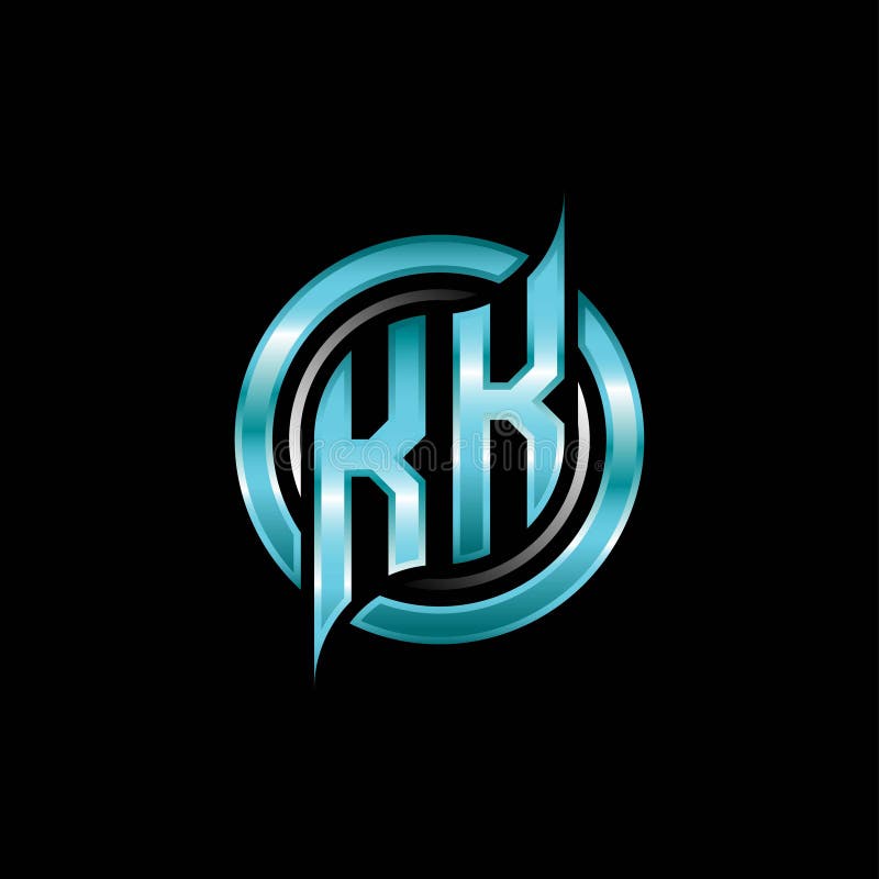 KK Initial Monogram Logo Circle Rounded Stock Vector - Illustration of ... KK Initial Monogram Logo Circle Rounded Stock Vector - Illustration of ...