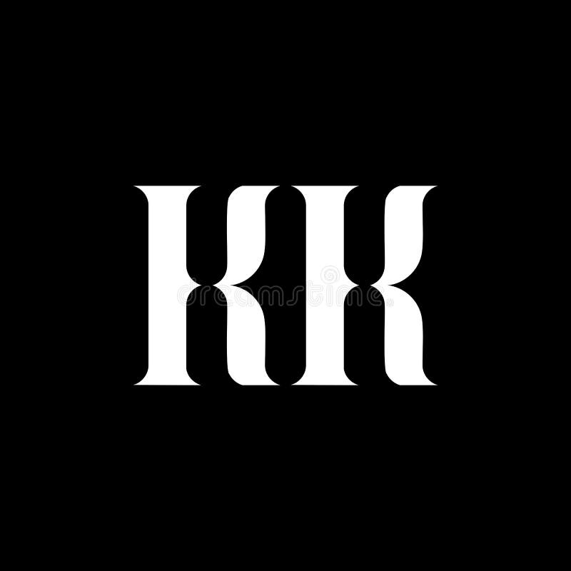 KK K K Letter Logo Design. Initial Letter KK Uppercase Monogram Logo ...
