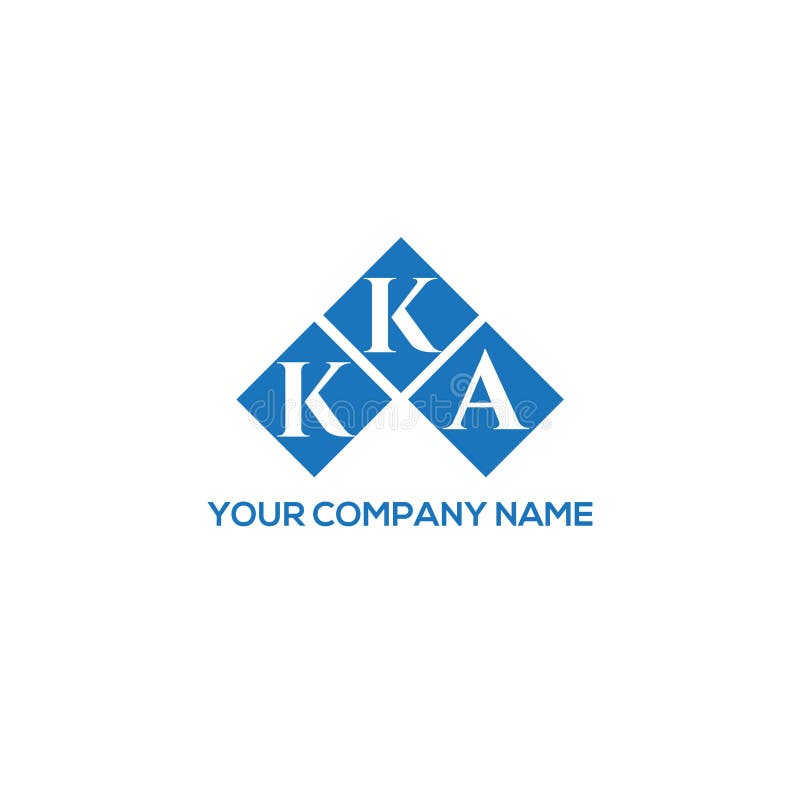KKA Letter Logo Design on WHITE Background. KKA Creative Initials ...