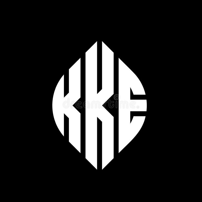 KKE Circle Letter Logo Design with Circle and Ellipse Shape. KKE ...