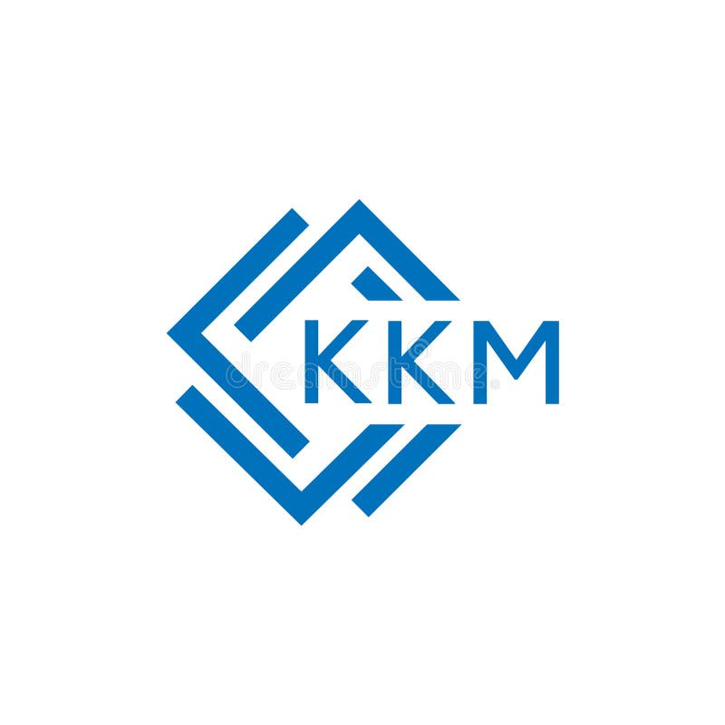KKM Letter Logo Design on White Background. KKM Creative Circle Letter ...