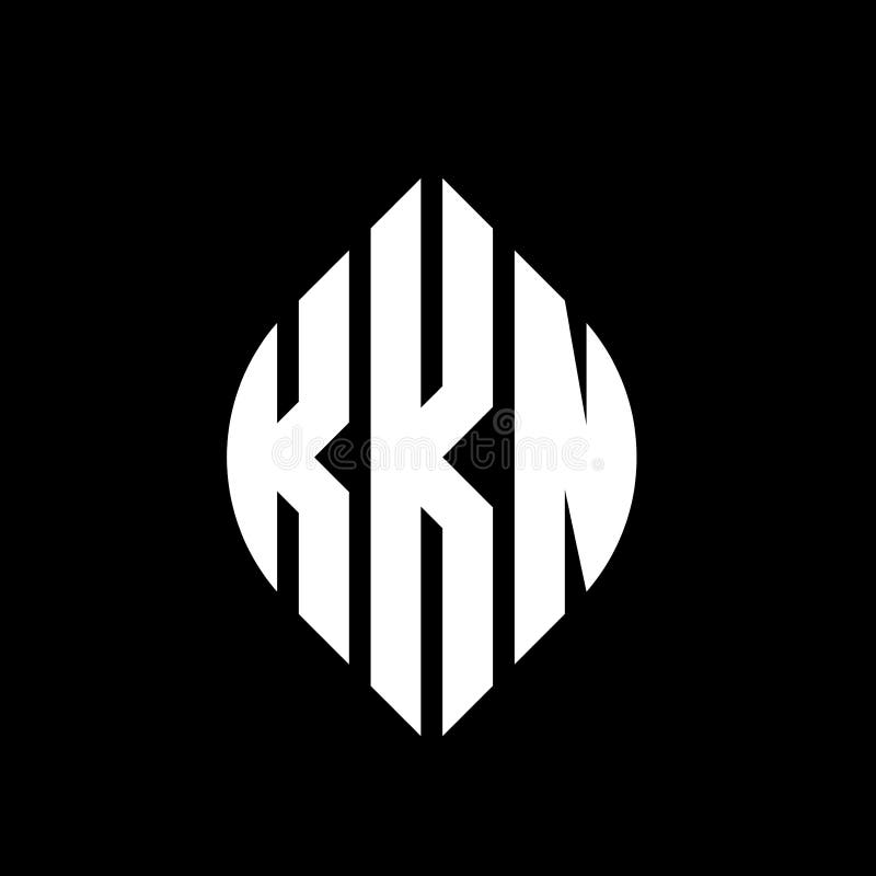 KKN Circle Letter Logo Design with Circle and Ellipse Shape. KKN ...