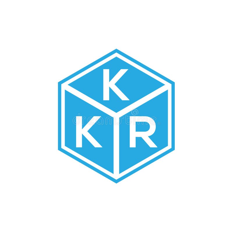 KKR Letter Logo Design on Black Background. KKR Creative Initials ...