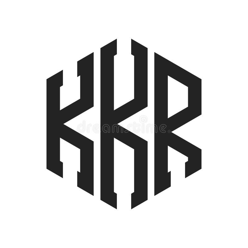 Kkr Logo Design Initial Letter Kkr Monogram Logo Using Hexagon Shape Stock Vector
