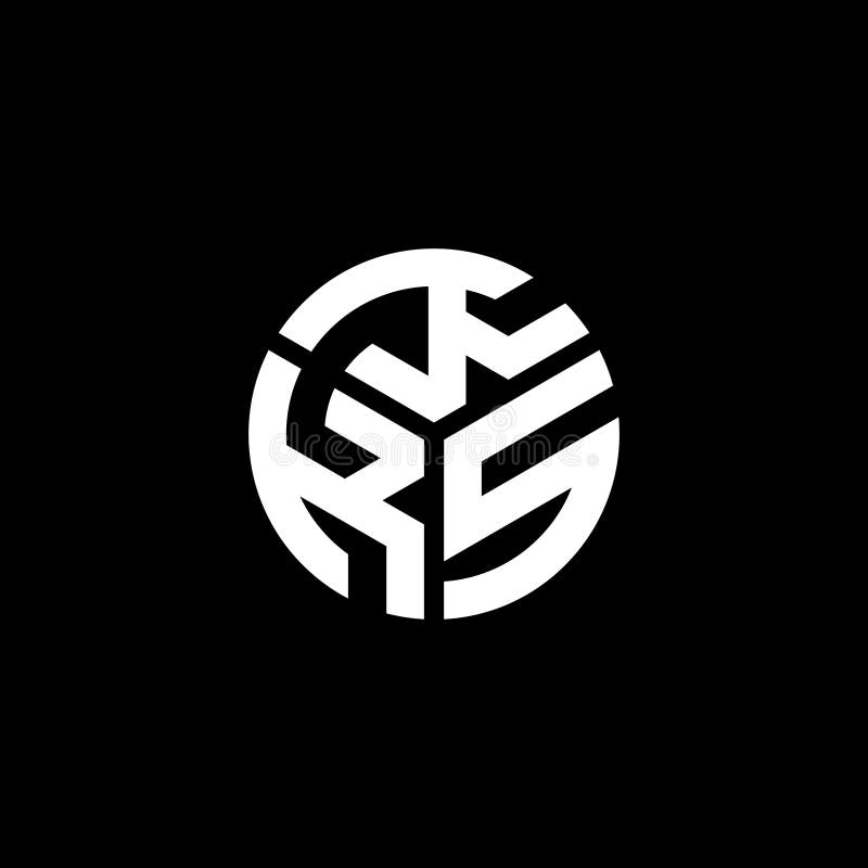 KKS Letter Logo Design on Black Background. KKS Creative Initials ...