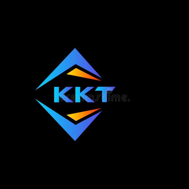 KKT Abstract Technology Logo Design on Black Background. KKT Creative ...