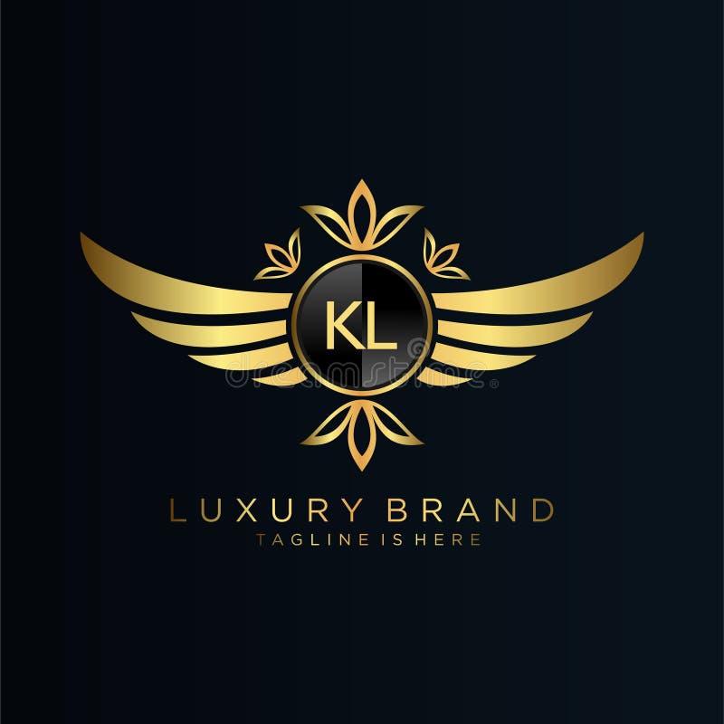 KL Letter Initial with Royal Template.elegant with Crown Logo Vector ...